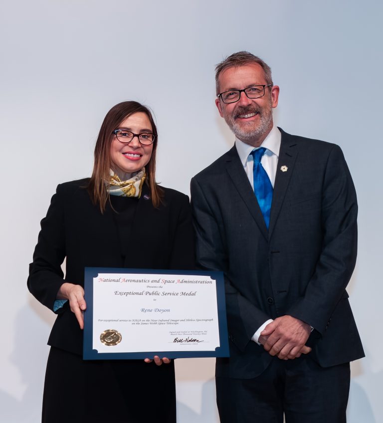 René Doyon receives prestigious NASA Medal for work on JWST | CRAQ